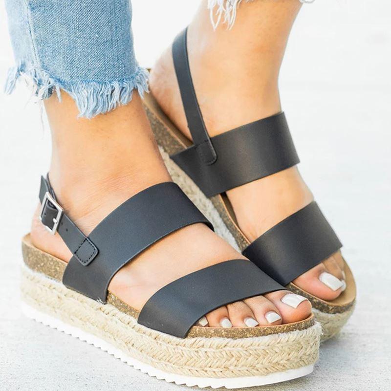 Platform Buckle Sandals – warmyard